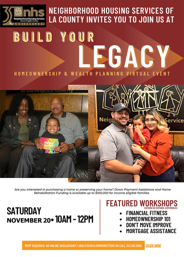 Build Your LEGACY Homeownership & Wealth Planning Virtual Event: Online ...